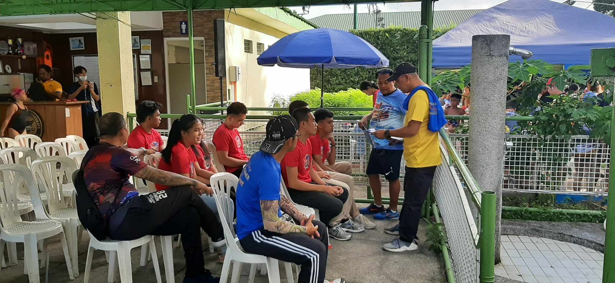 Malabon Swim Team Champions Cup 2023 Honors Coach Dhino Trinidad in a ...